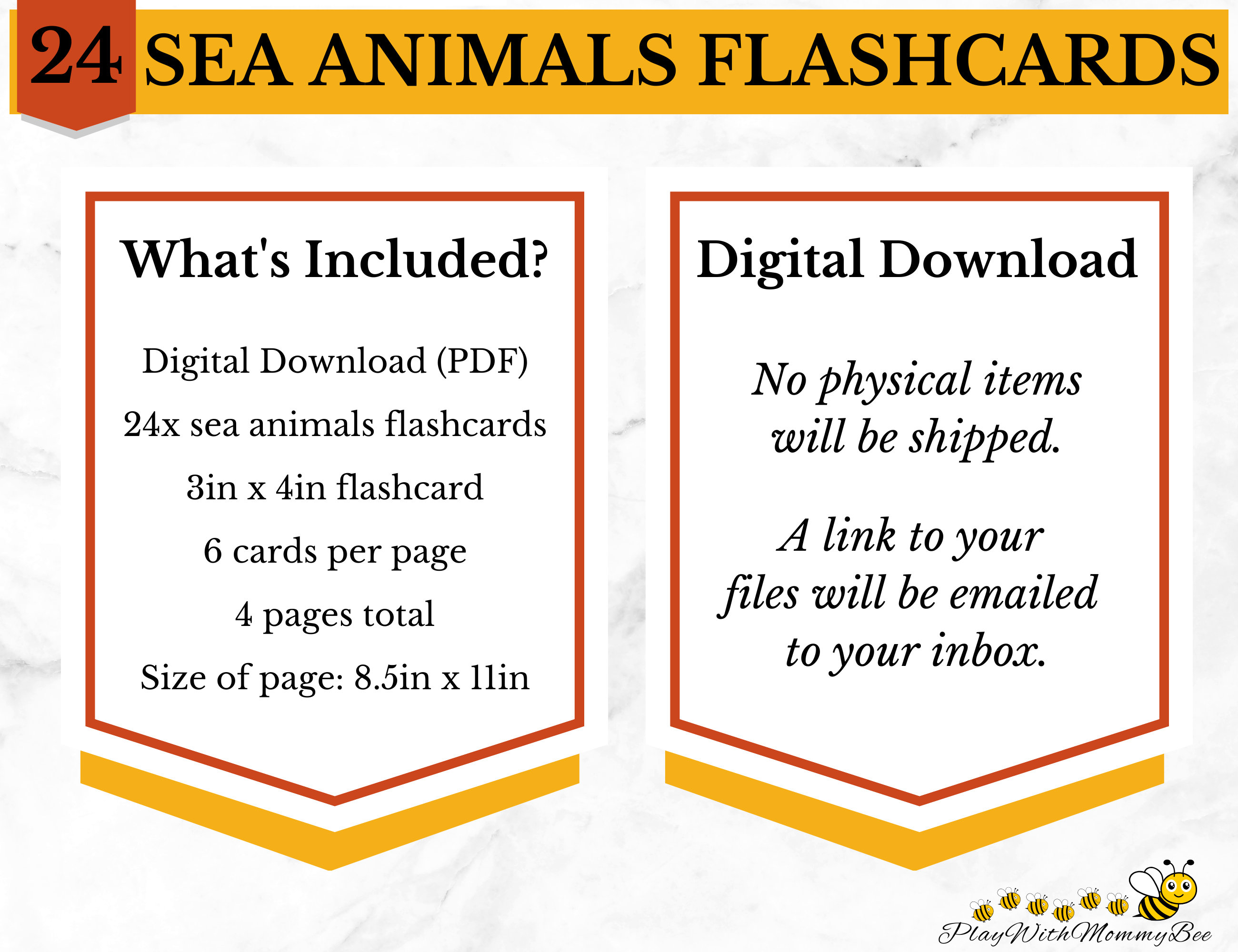 Sea Animals, Flashcards, Aquatic, Marine, Water, Ocean, Preschool ...