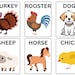 Farm Animal Flashcards, Printable Animal Educational, Preschool ...
