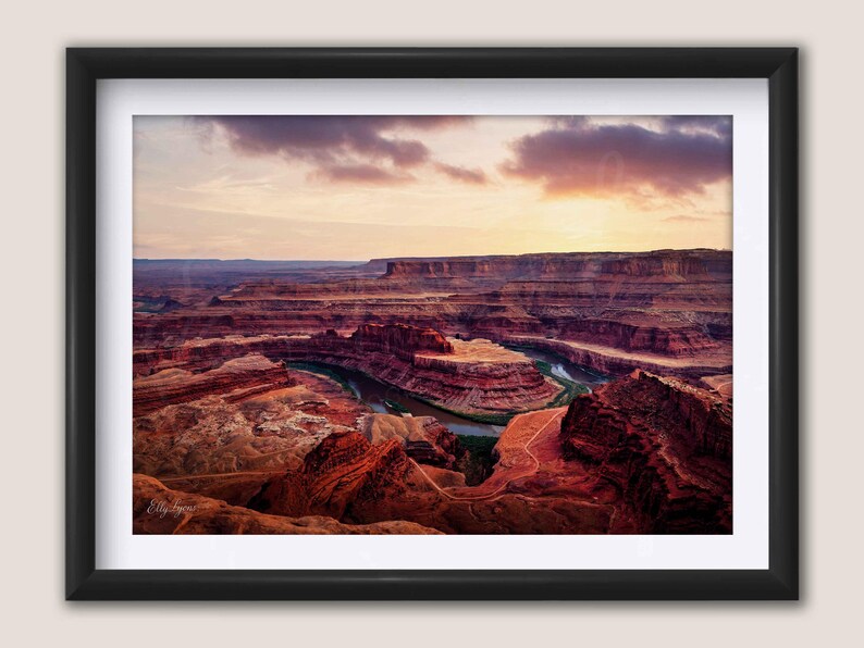 Dead Horse State Park, Utah Photography, Landscape Photo Print, Sunset ...