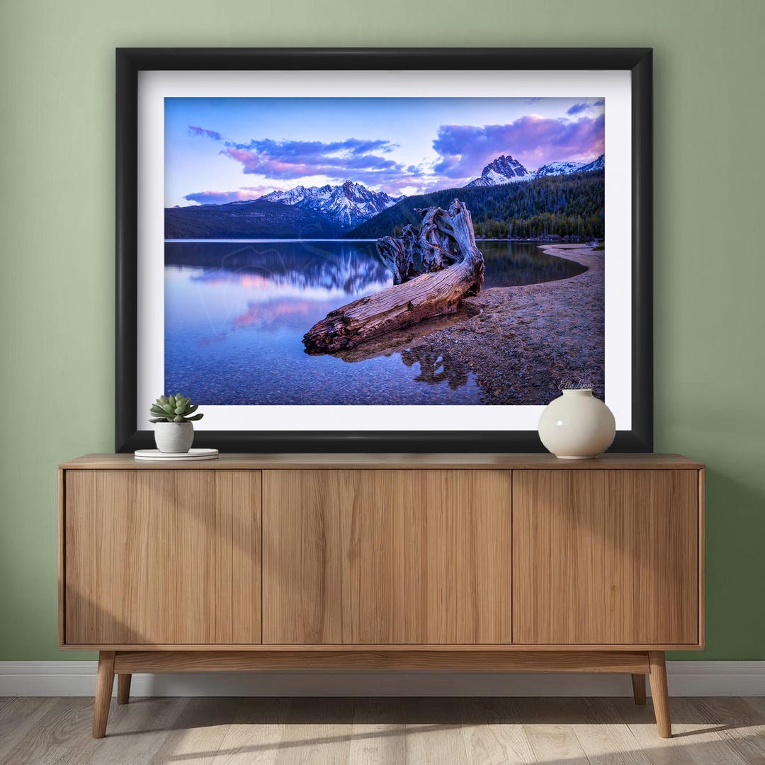 Redfish Lake Sunset Photography Print: Stanley, Idaho Fine Art - Etsy