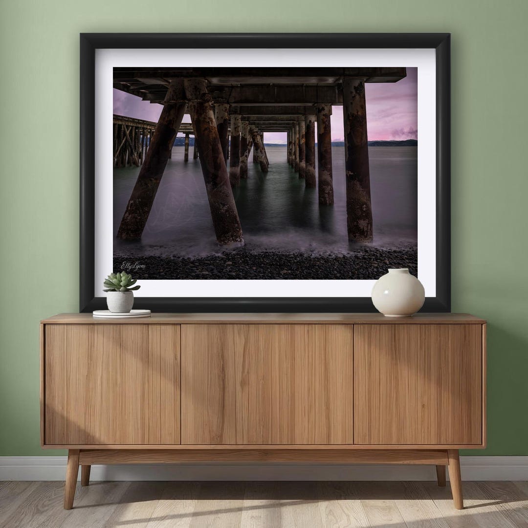 Homer Spit Pier Print, Alaska Wall Art, Moody Sunset Ocean Photography ...