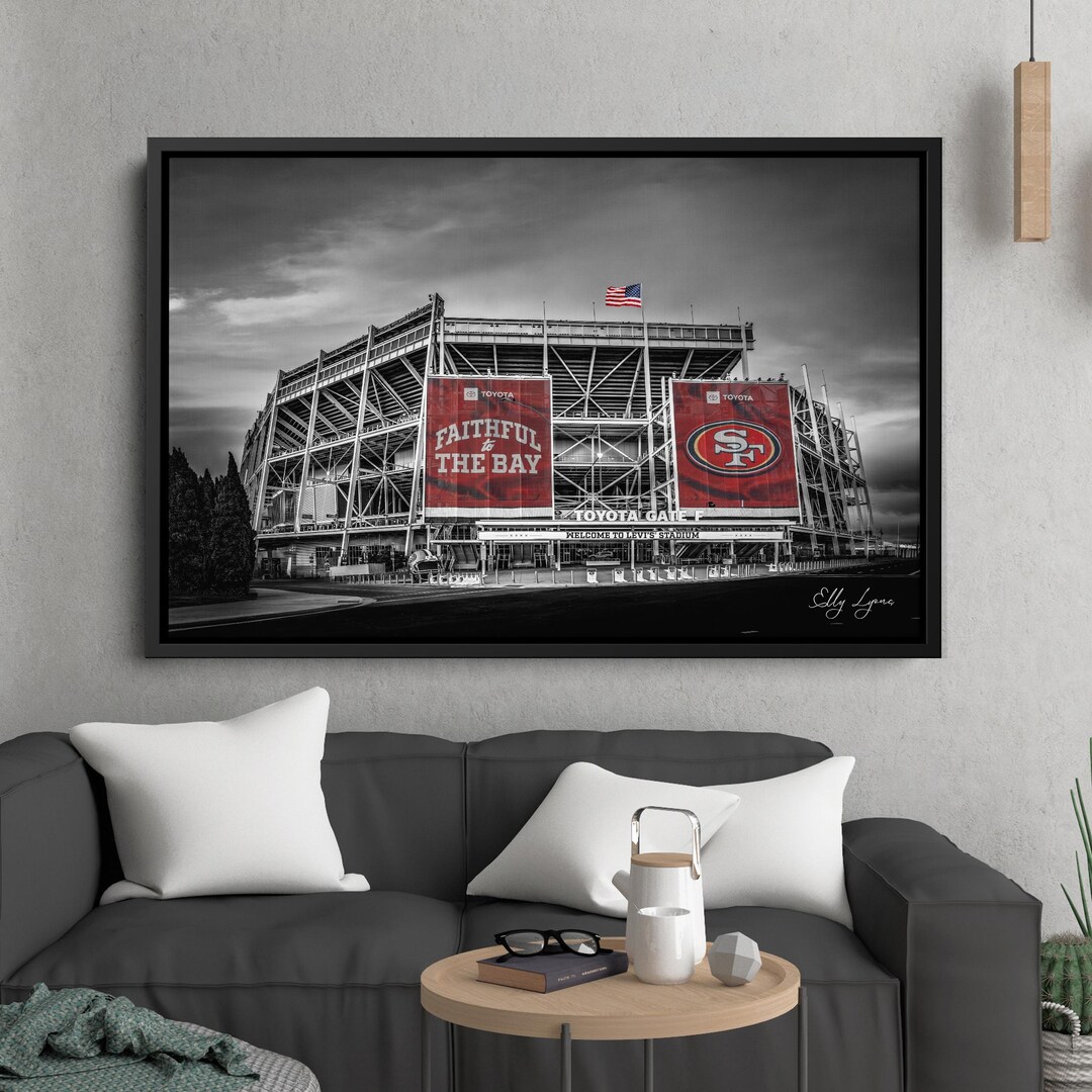 San Francisco 49ers Stadium Print, Football Wall Decor, NFL Wall Art ...