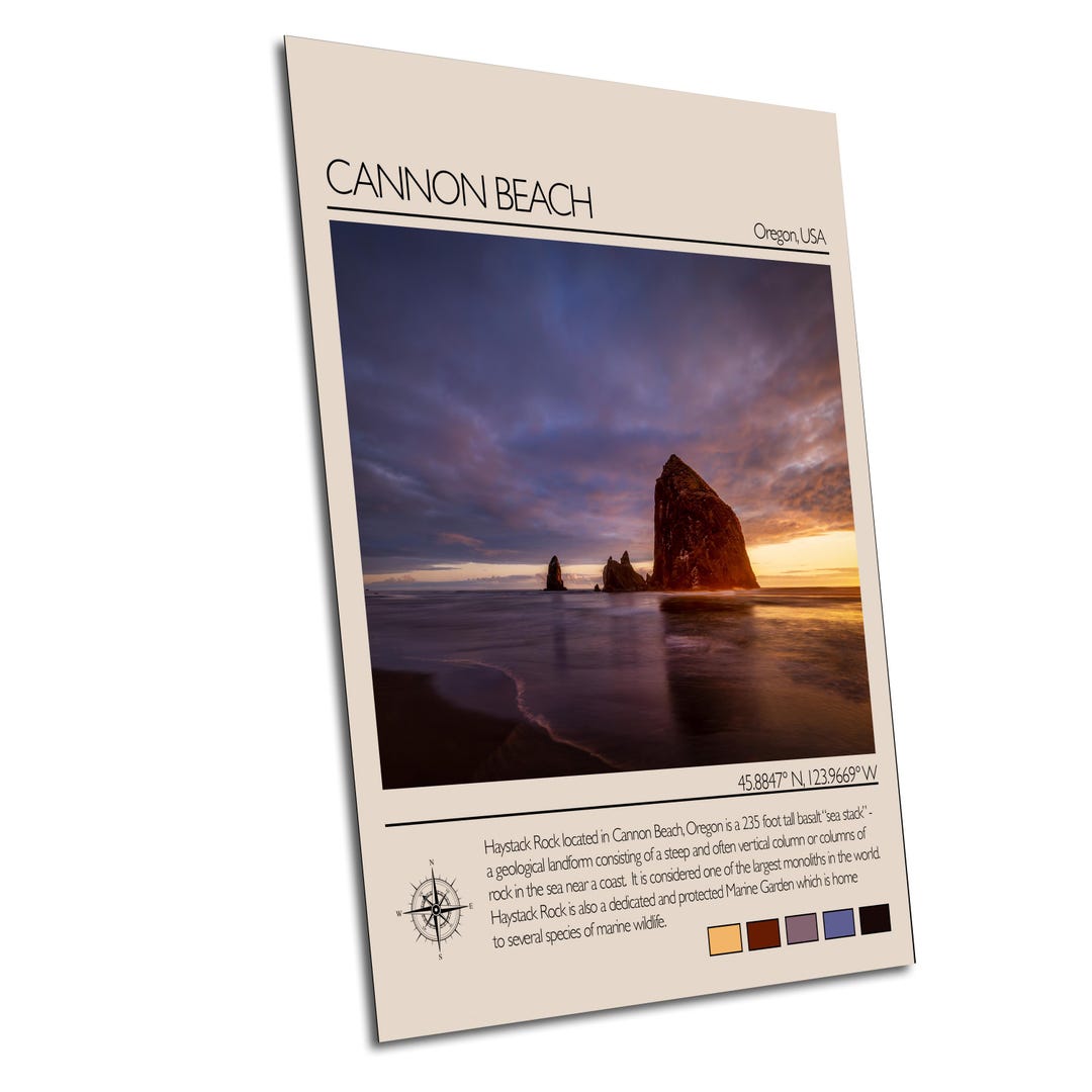 Cannon Beach Poster | Cannon Beach Print | Cannon Beach Wall Art ...