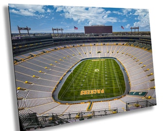 Lambeau Field Green Bay Wisconsin Home of the Packers Print Canvas ...