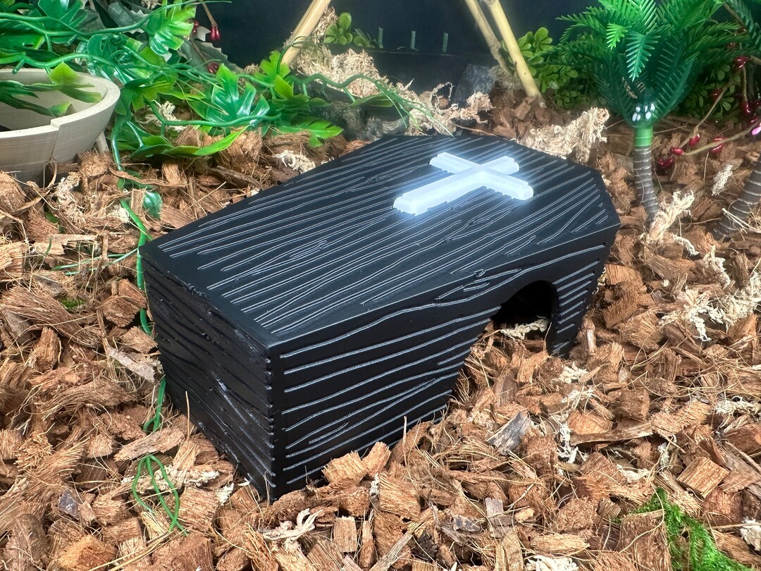 Coffin Reptile Hide L Snake Hide, Ball Python Hide, Reptile Accessories ...