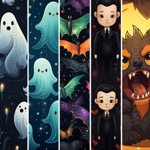 Halloween Digital Paper: Printable Spooky Patterns for Creepy Crafts - Etsy