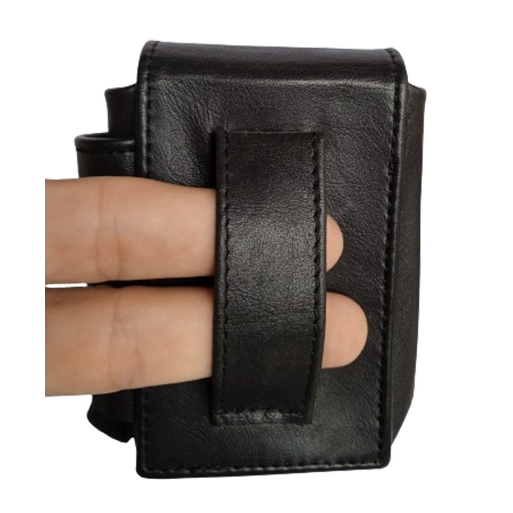 Leather Cigarette Case and Lighter Holder for Men & Women Snap Closure ...
