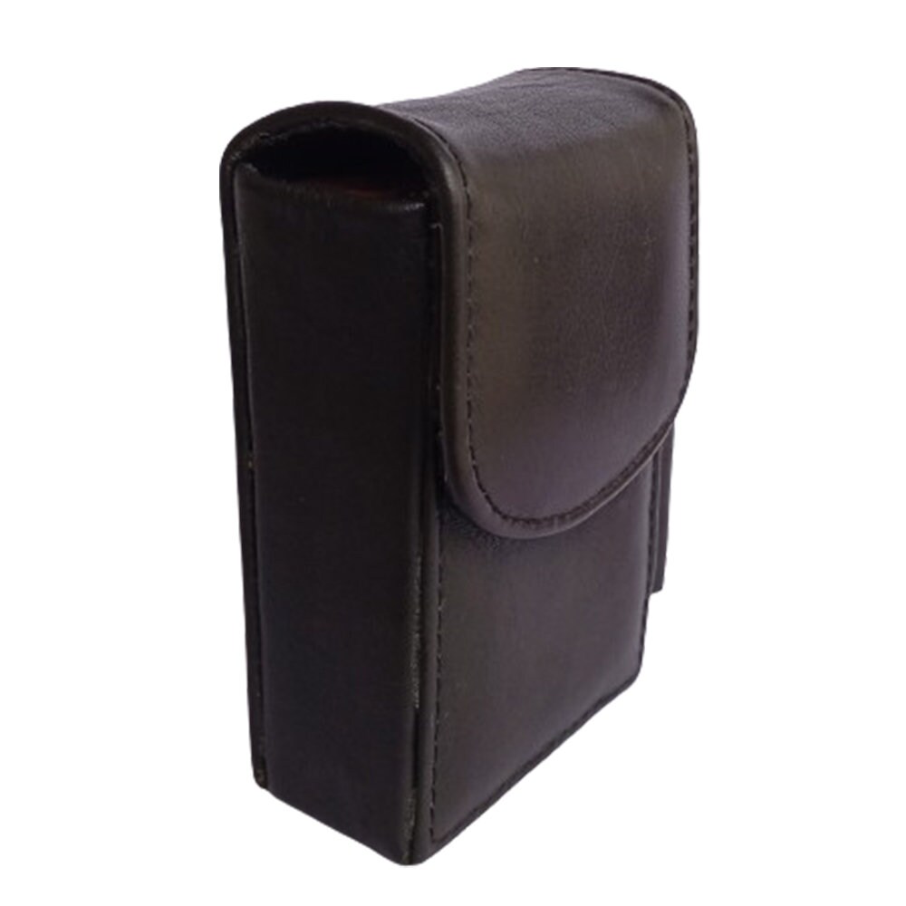 Leather Cigarette Case and Lighter Holder for Men & Women Snap Closure ...