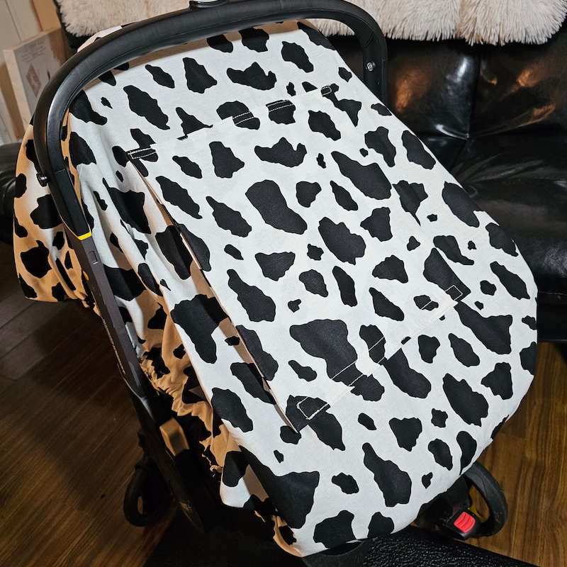 Cow Print Car Seat And Stroller