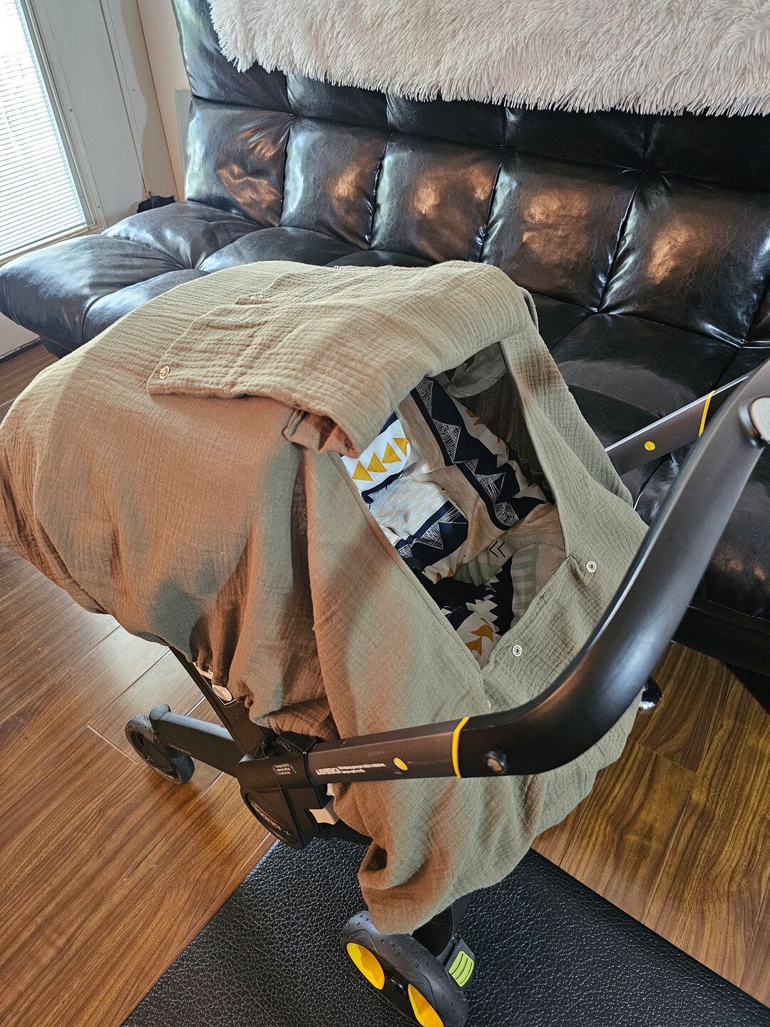 Olive Green Muslin Gauze Doona Baby Stroller Car Seat Cover - Etsy