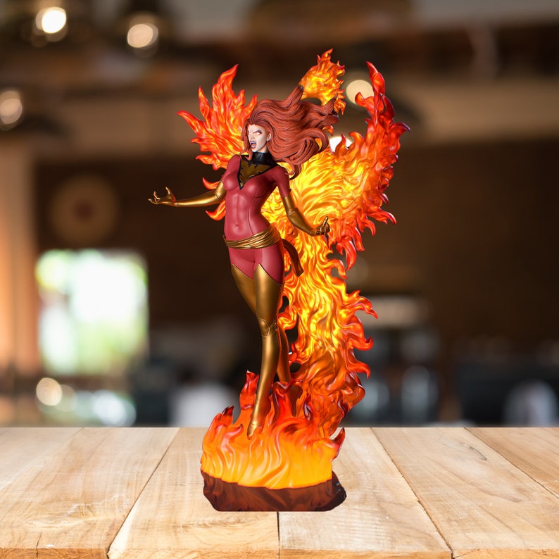 Jean Grey Phoenix X-men 3D STL Files High Quality 3D Printer STL File ...