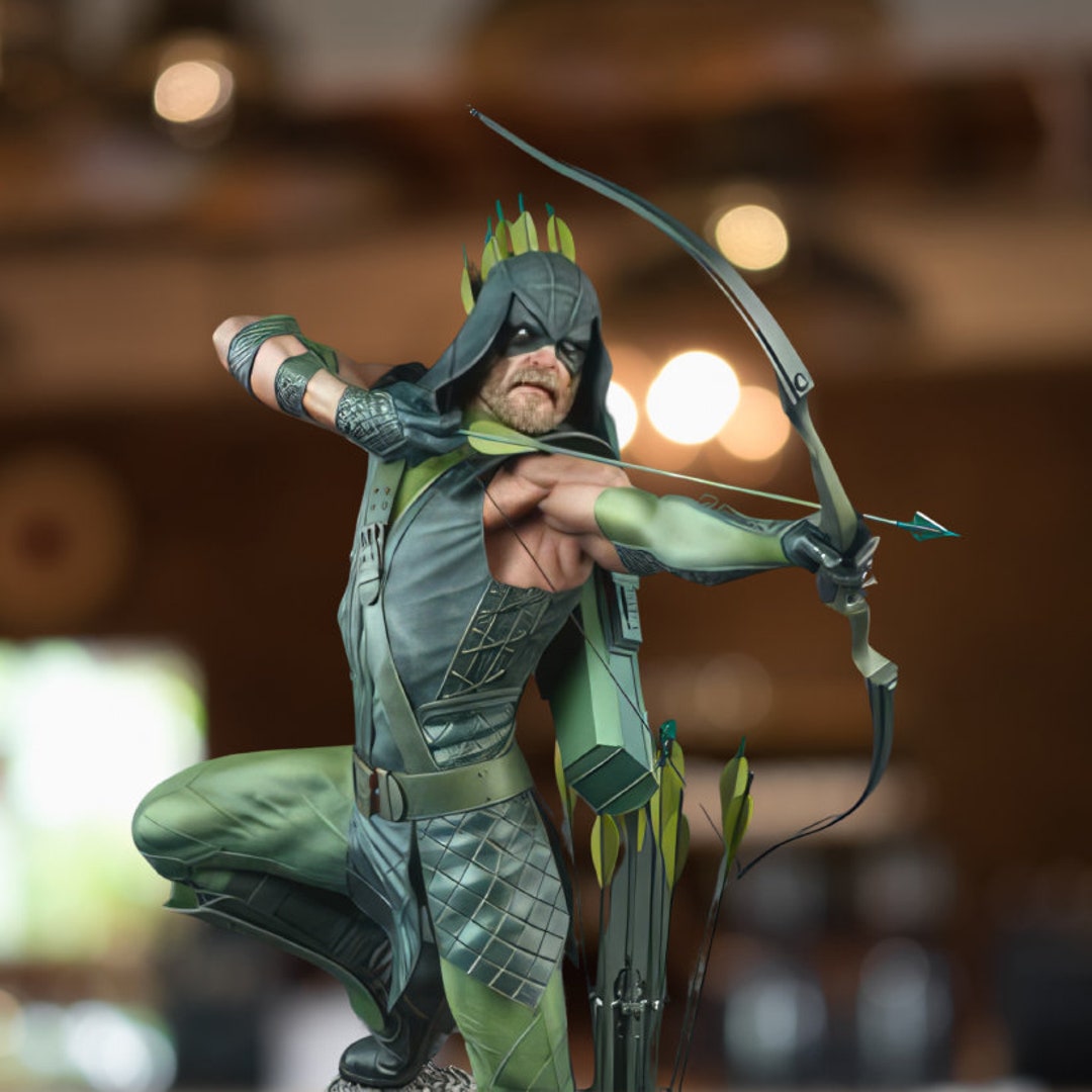 Green Arrow 3D Printer STL Files High Quality 3D STL Model 3D Character ...