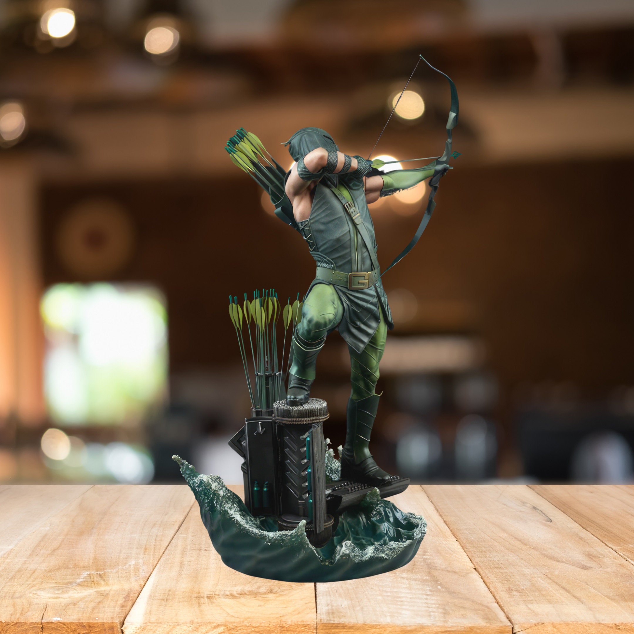 Green Arrow 3D Printer STL Files High Quality 3D STL Model 3D Character ...