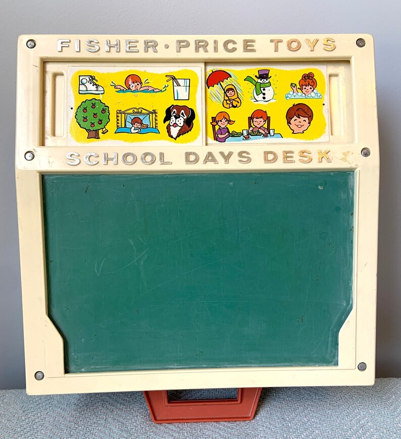 Vintage Fisher Price School Days Desk - Etsy