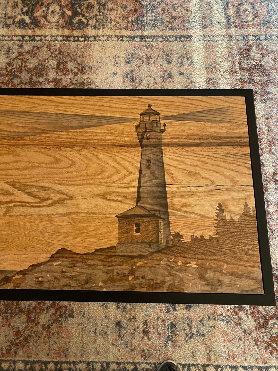 Custom Lighthouse Coffee Table Handmade - Etsy