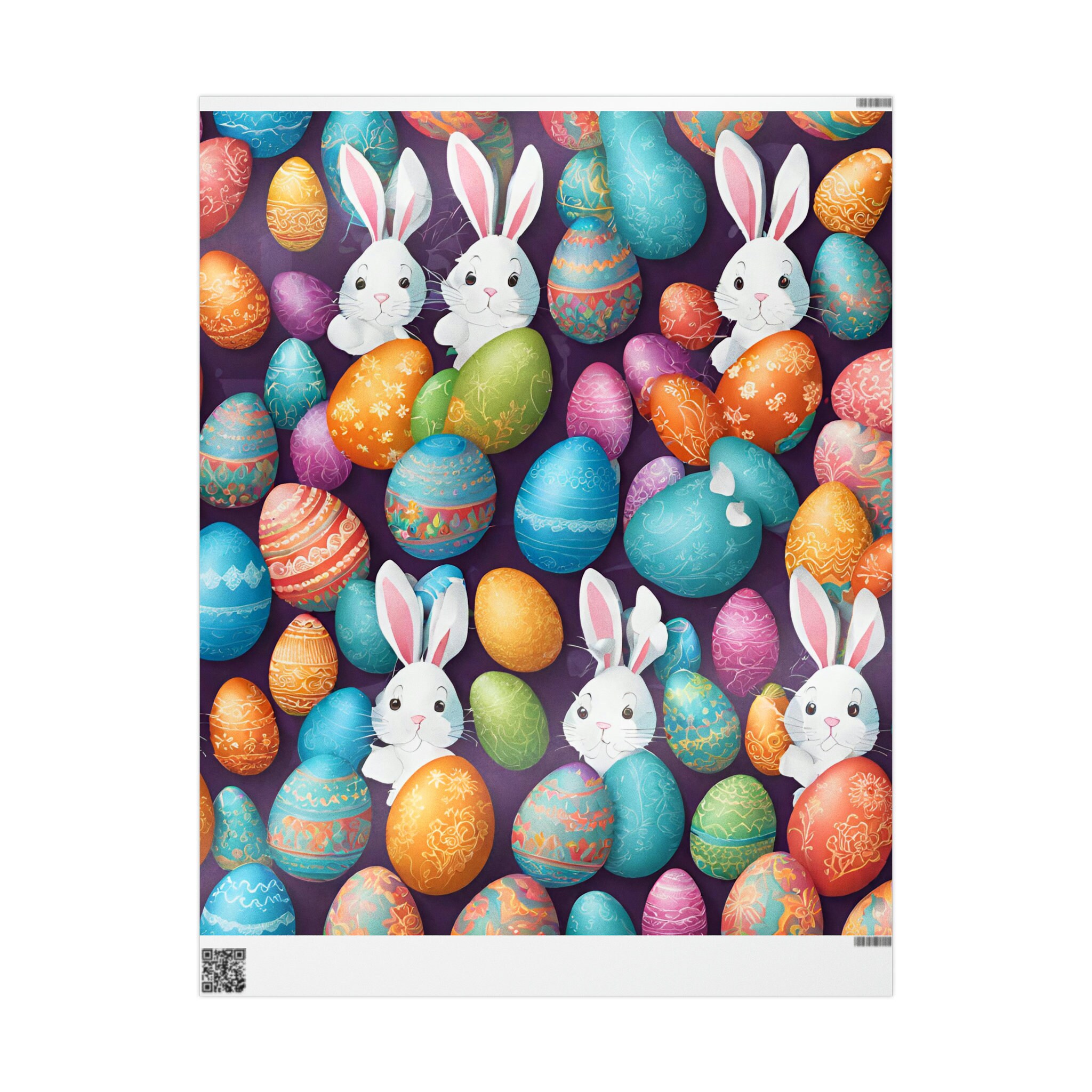 Easter Wrapping Paper, Easter Gift Wrap, Easter Bunny, Easter Basket ...