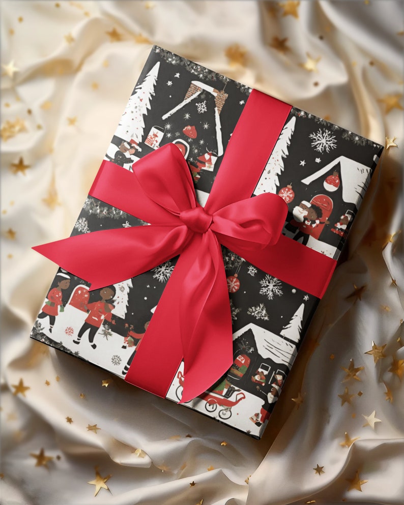 Black People Wrapping Paper, Black Kids Wrapping Paper, African ...