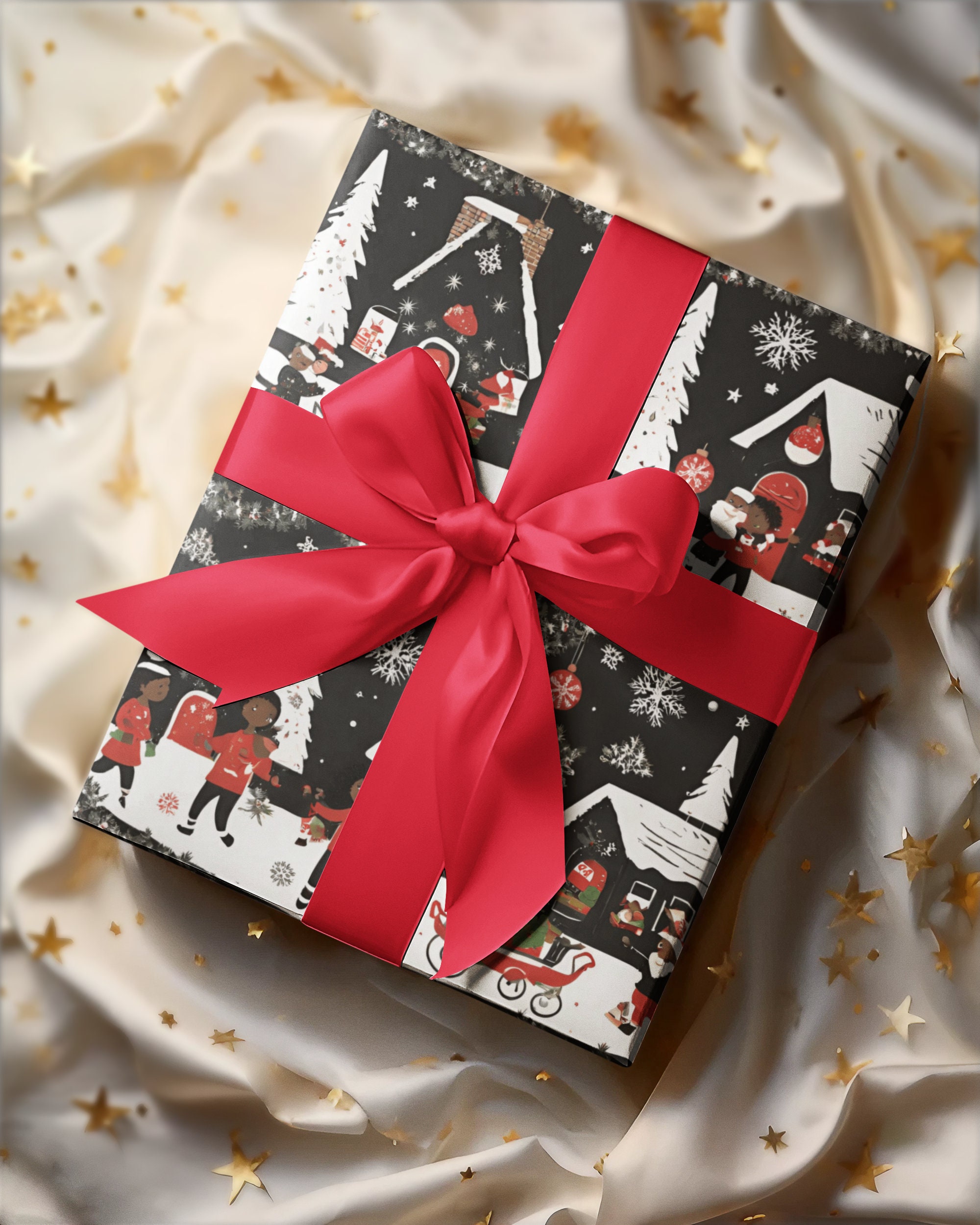 Black People Wrapping Paper, Black Kids Wrapping Paper, African ...