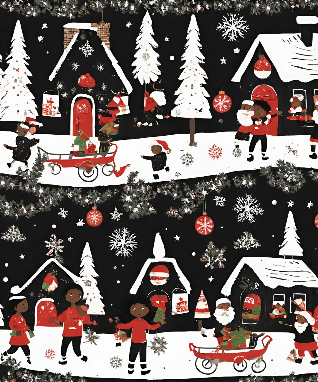 Black People Wrapping Paper, Black Kids Wrapping Paper, African ...