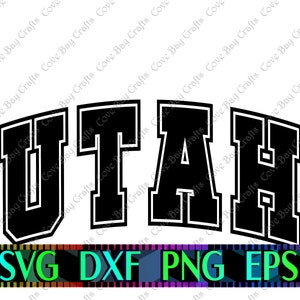 Utah SVG DXF EPS Png Download, Printable, Cuttable, Editable Vector ...