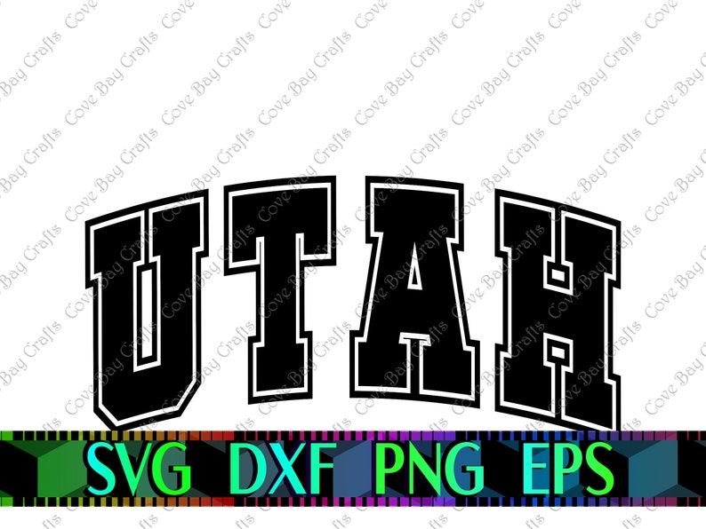 Utah SVG DXF EPS Png Download, Printable, Cuttable, Editable Vector ...