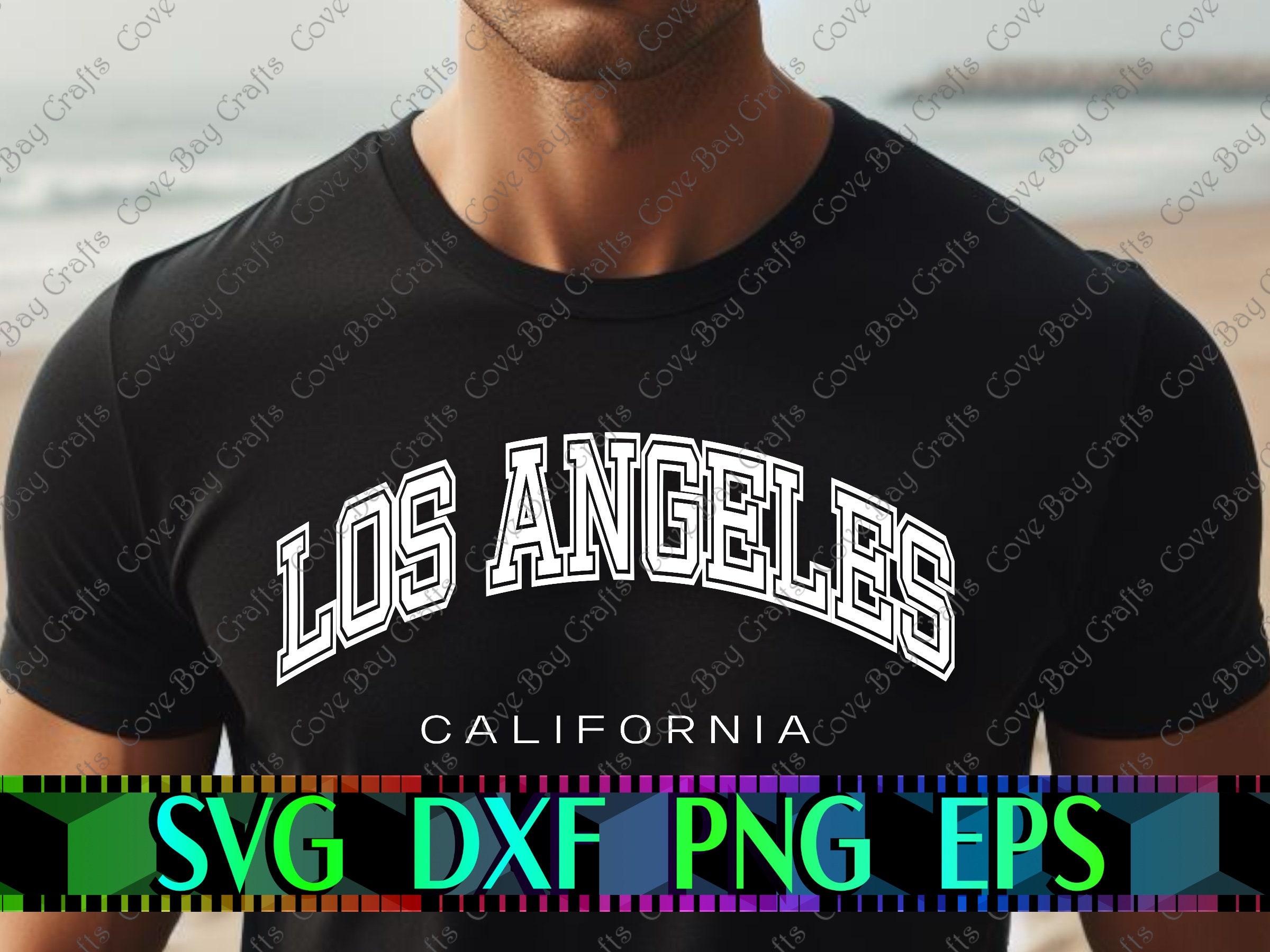 Los Angeles SVG DXF EPS Png Download, Printable, Cuttable, Editable ...