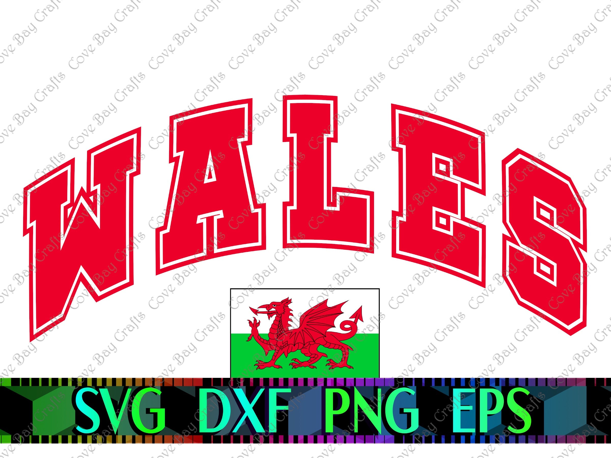 Wales SVG DXF EPS Png Download, Printable, Cuttable, Editable Vector ...