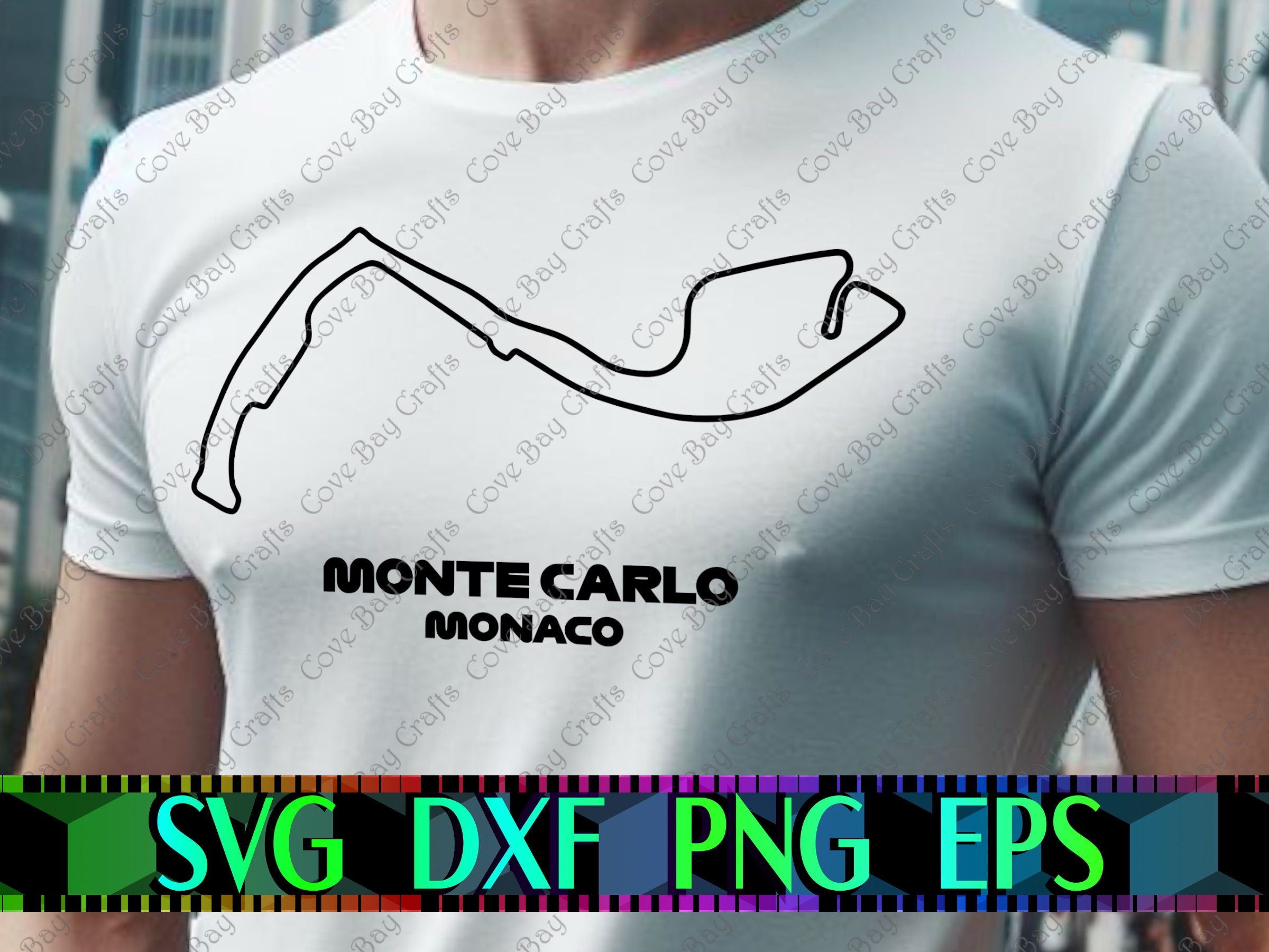 Monaco F1 Cicuit SVG DXF EPS Png Download, Printable, Editable Vector ...