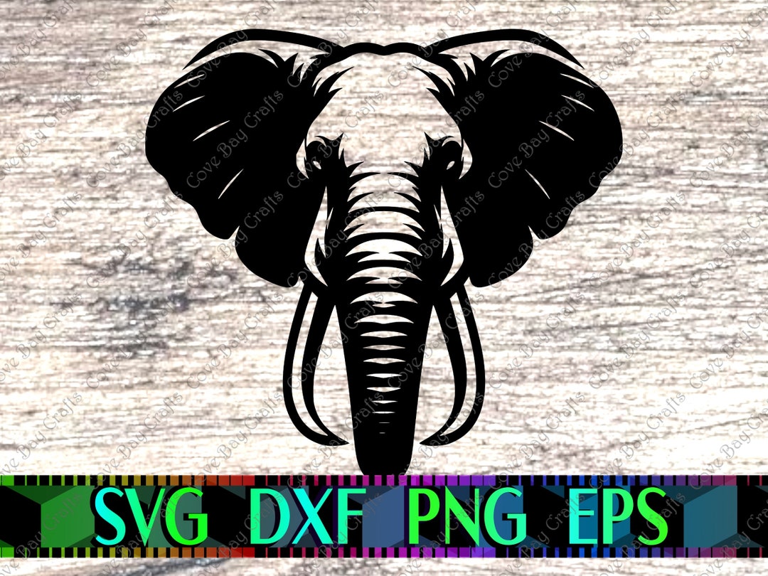 Elephant SVG DXF EPS Png Download, Printable, Cuttable, Editable Vector ...