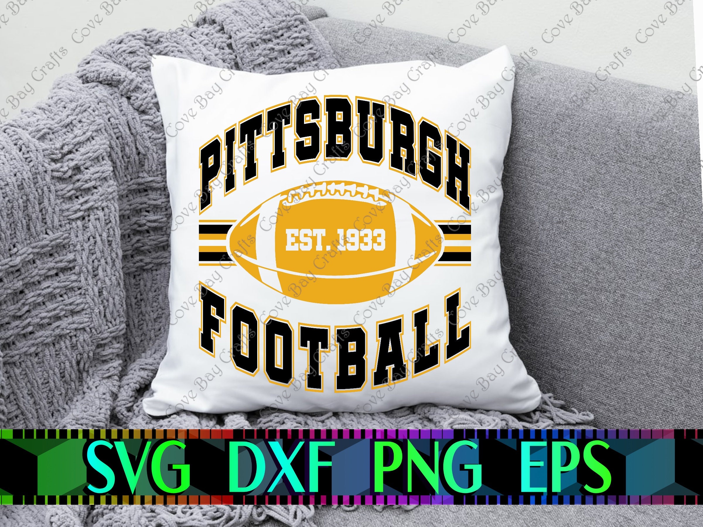Pittsburgh Football SVG DXF EPS Png Download, Printable, Cuttable ...