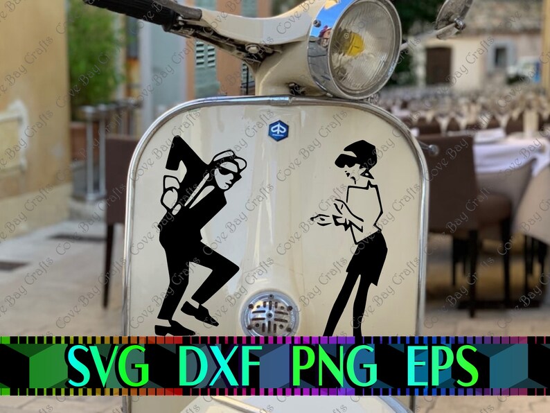 Ska Dancers SVG DXF EPS Png Download, Printable, Cuttable, Editable ...
