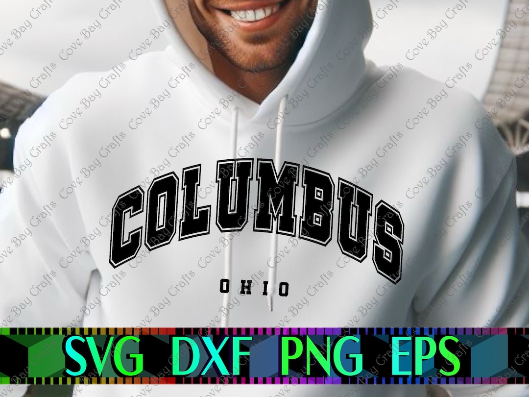 Columbus Ohio SVG DXF EPS Png Download, Printable, Cuttable, Editable ...