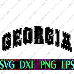 Georgia SVG DXF EPS Png Download, Printable, Cuttable, Editable Vector ...