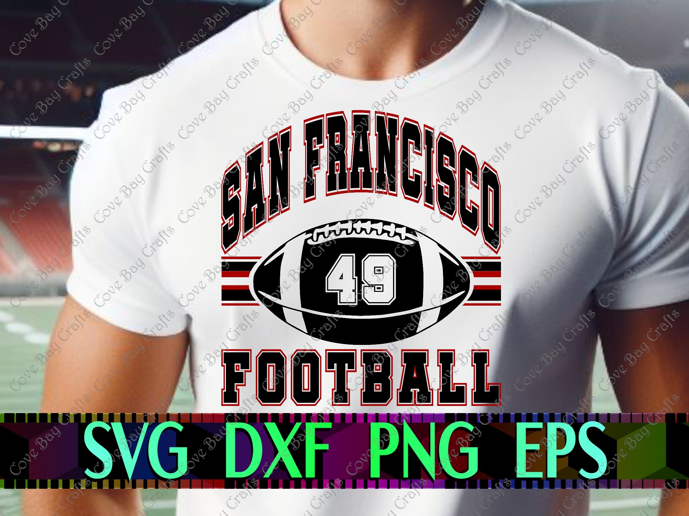 San Francisco Football Design SVG DXF EPS Png Download, Printable ...