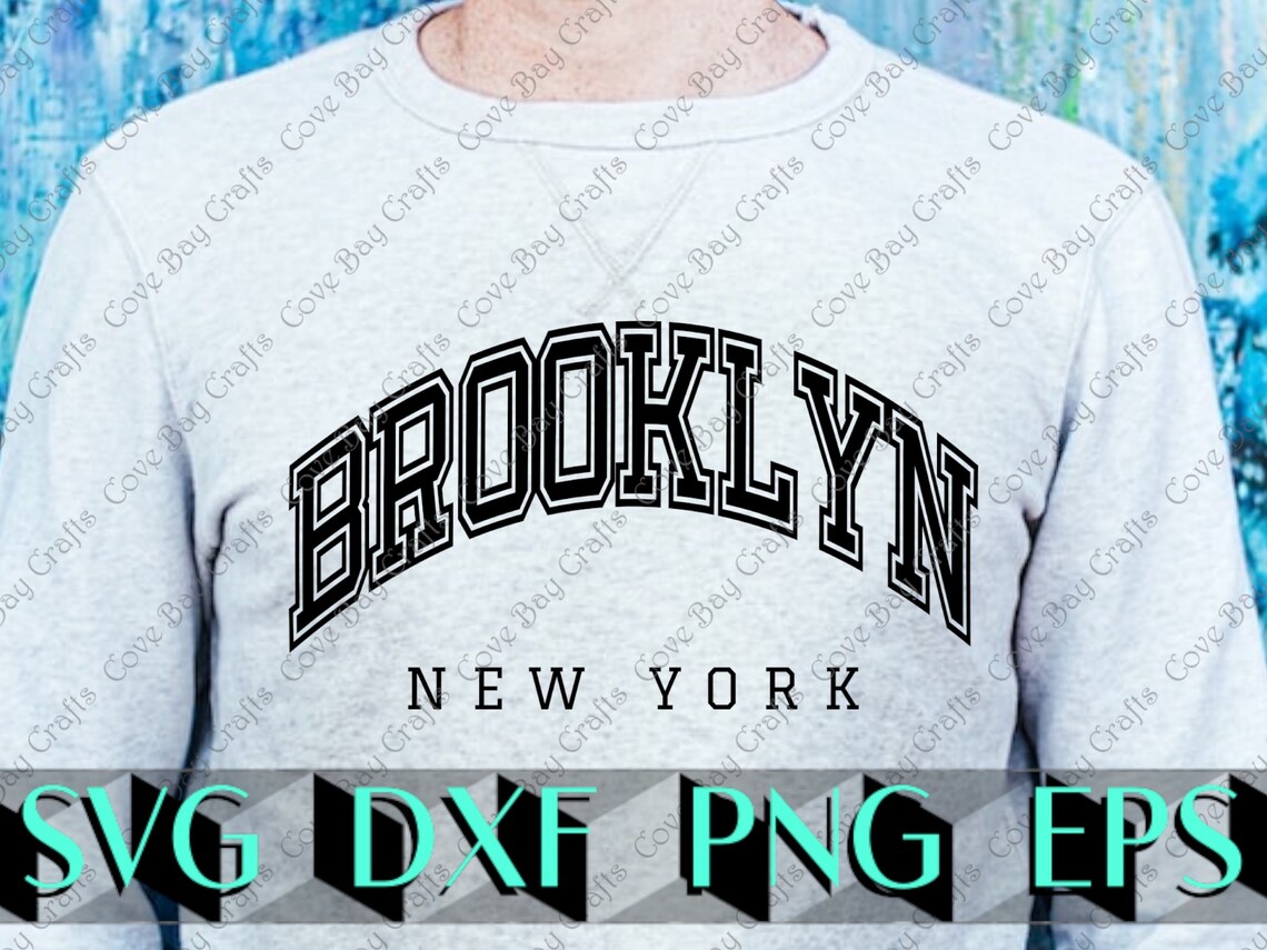 Brooklyn SVG DXF EPS Png Download, Printable, Cuttable, Editable Vector ...
