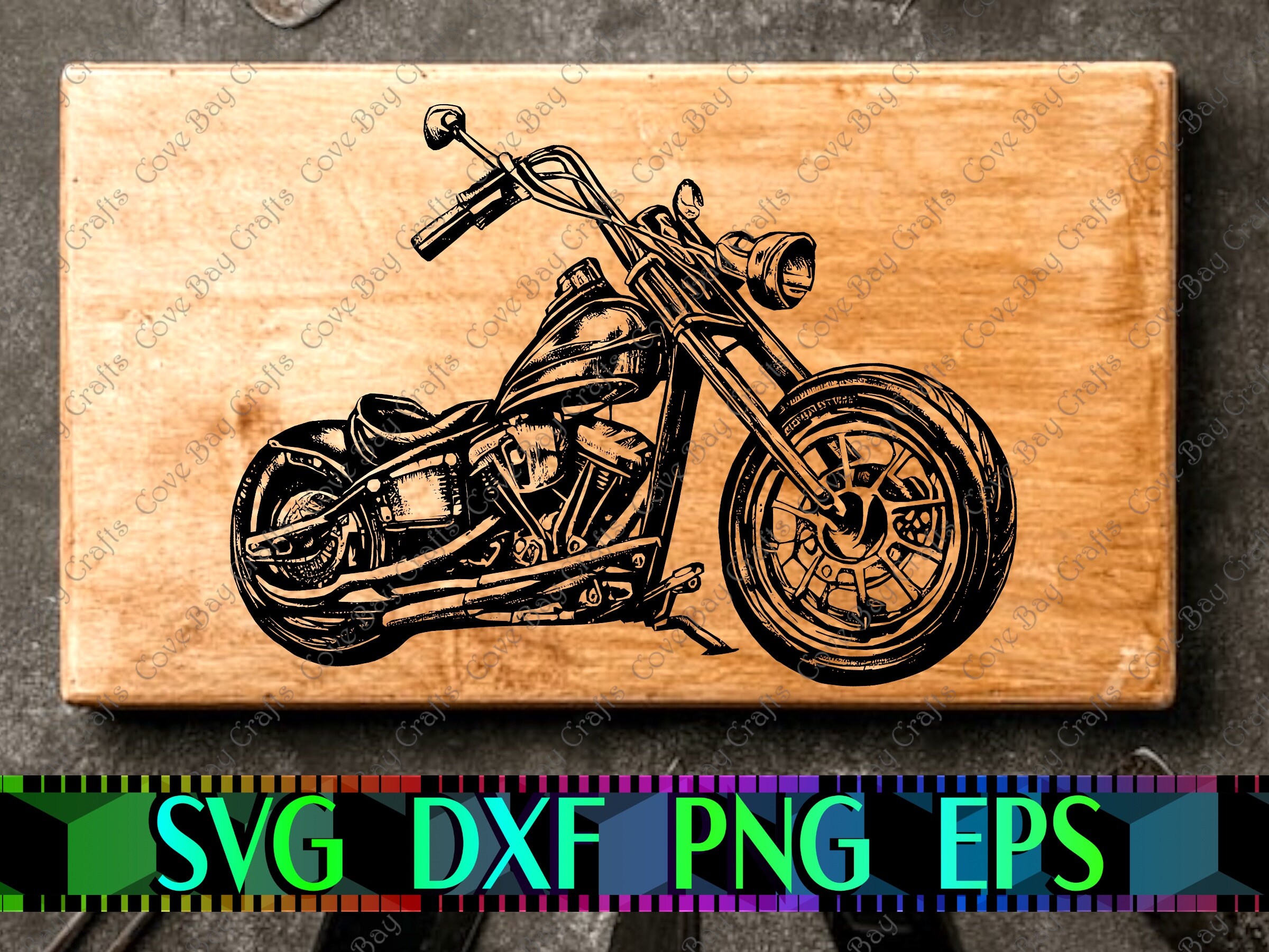 Chopper SVG DXF EPS Png Download, Printable, Editable Vector, Ready for ...