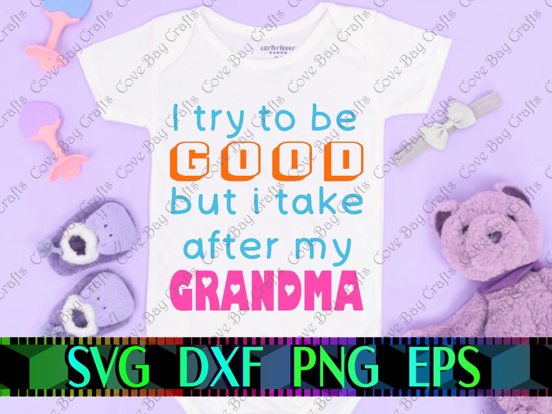 I Try to Be Good SVG DXF EPS Png Download, Printable, Cuttable ...