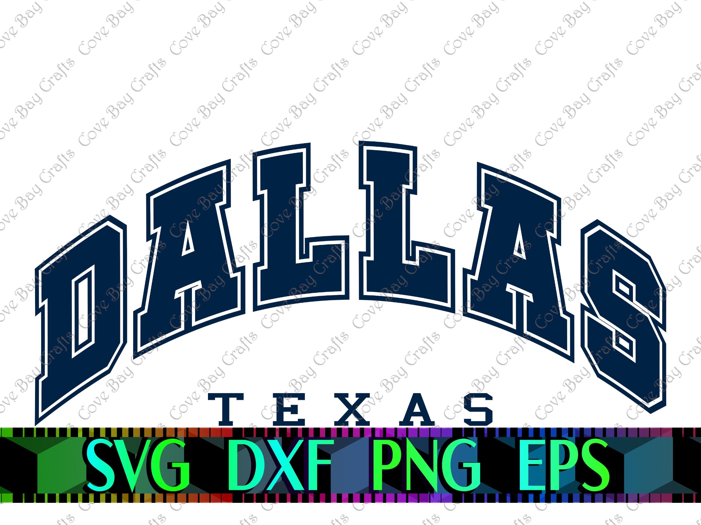 Dallas SVG DXF EPS Png Download, Printable, Editable Vector, Ready for ...