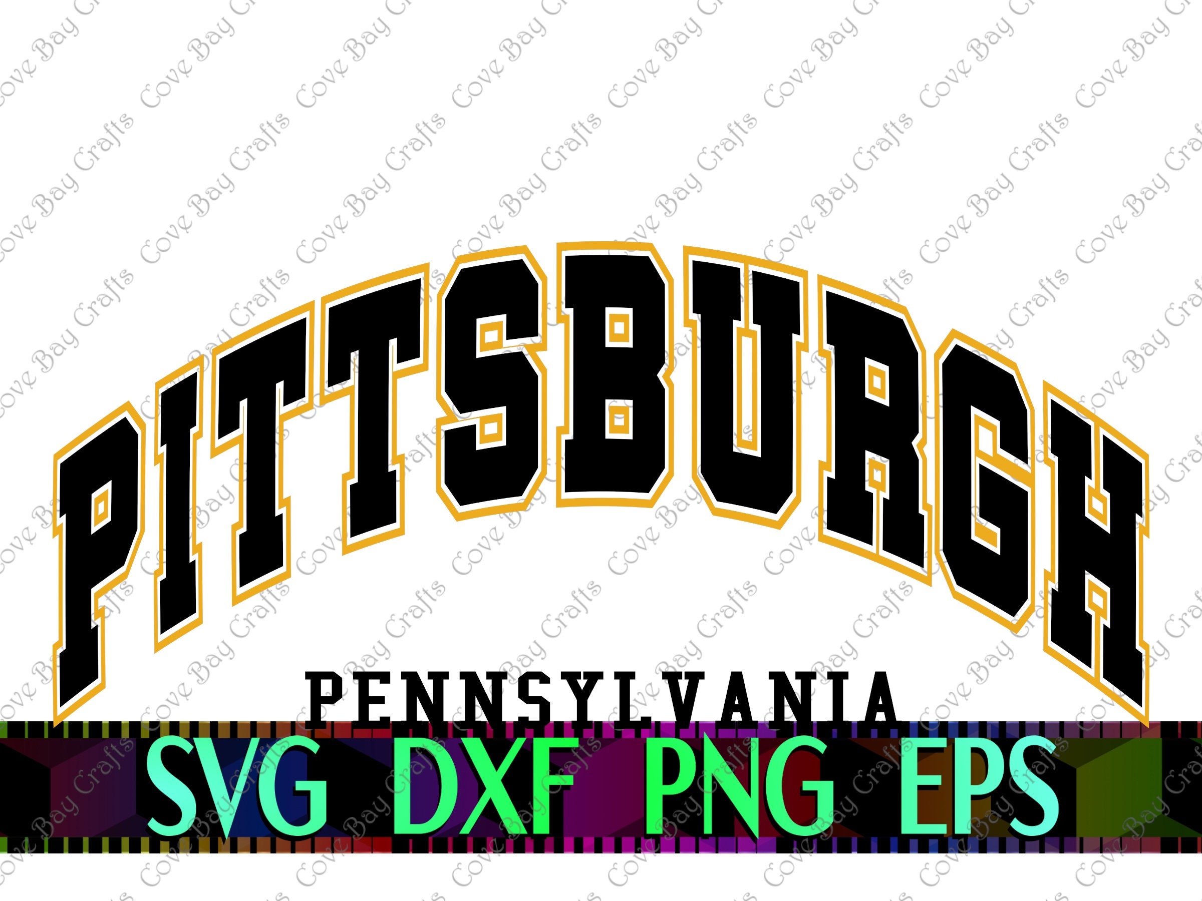 Pittsburgh Pennsylvania SVG DXF EPS Png Download, Printable, Editable ...