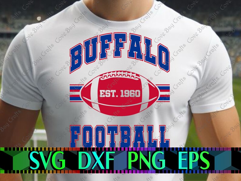 Buffalo Football Design SVG DXF EPS Png Download, Printable, Editable ...