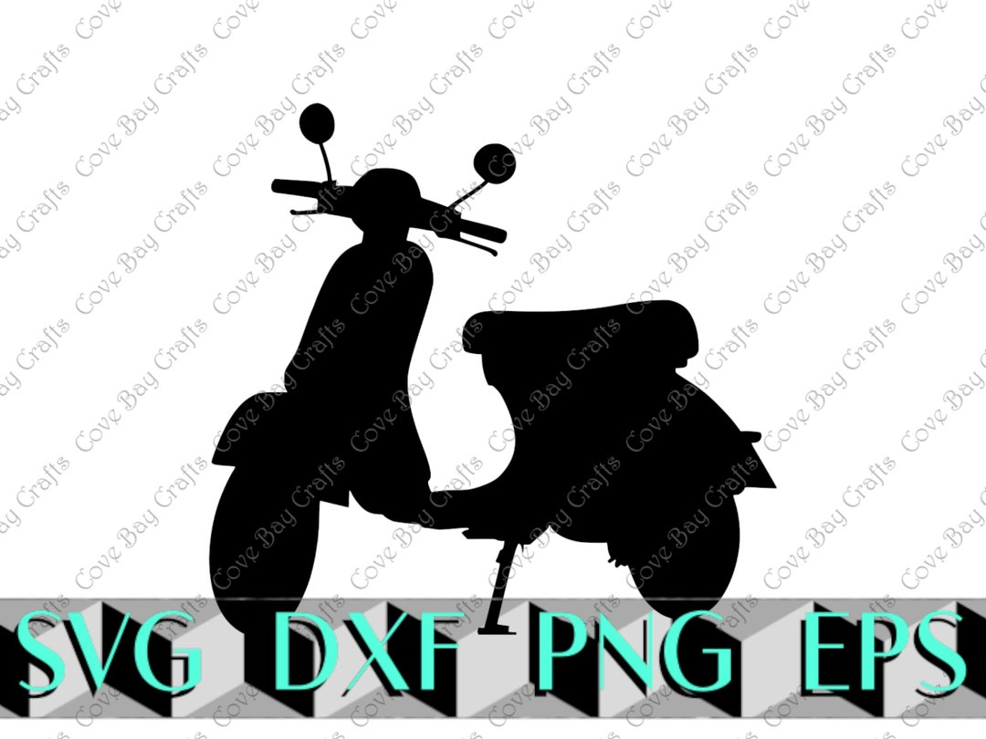 Scooter SVG DXF EPS Png Printable Cuttable Editable Download - Etsy