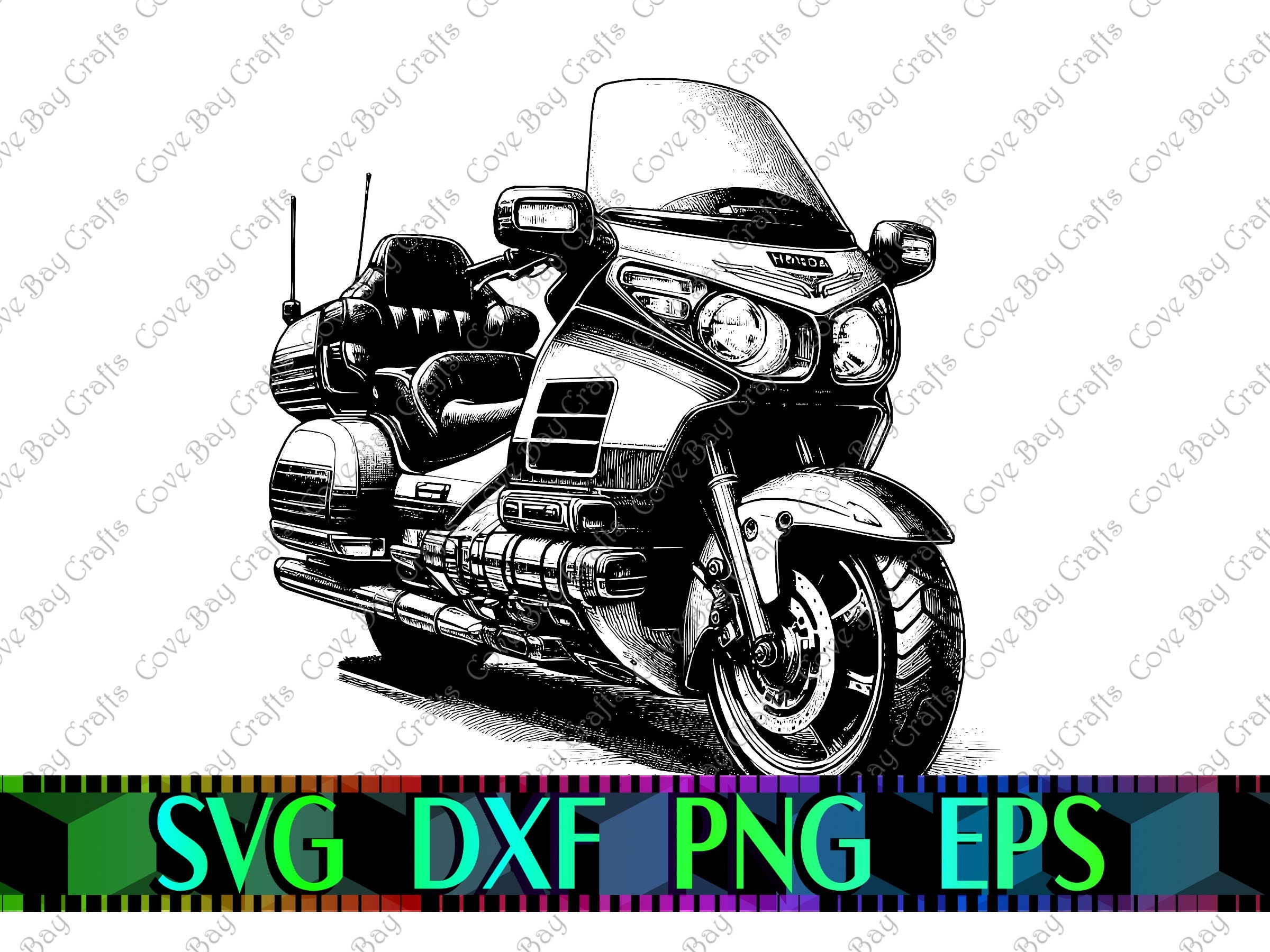 Goldwing SVG DXF EPS Png Download, Printable, Editable Vector, Ready ...