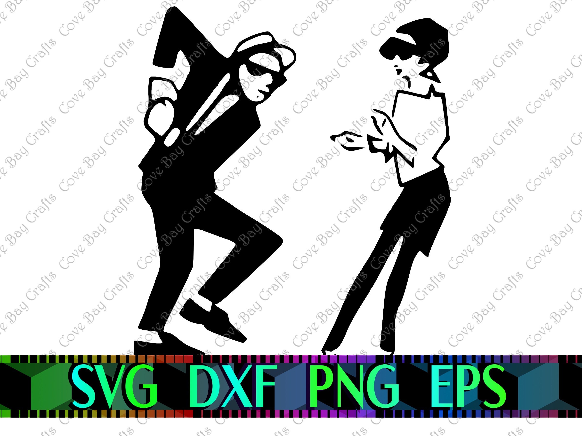Ska Dancers SVG DXF EPS Png Download, Printable, Cuttable, Editable ...