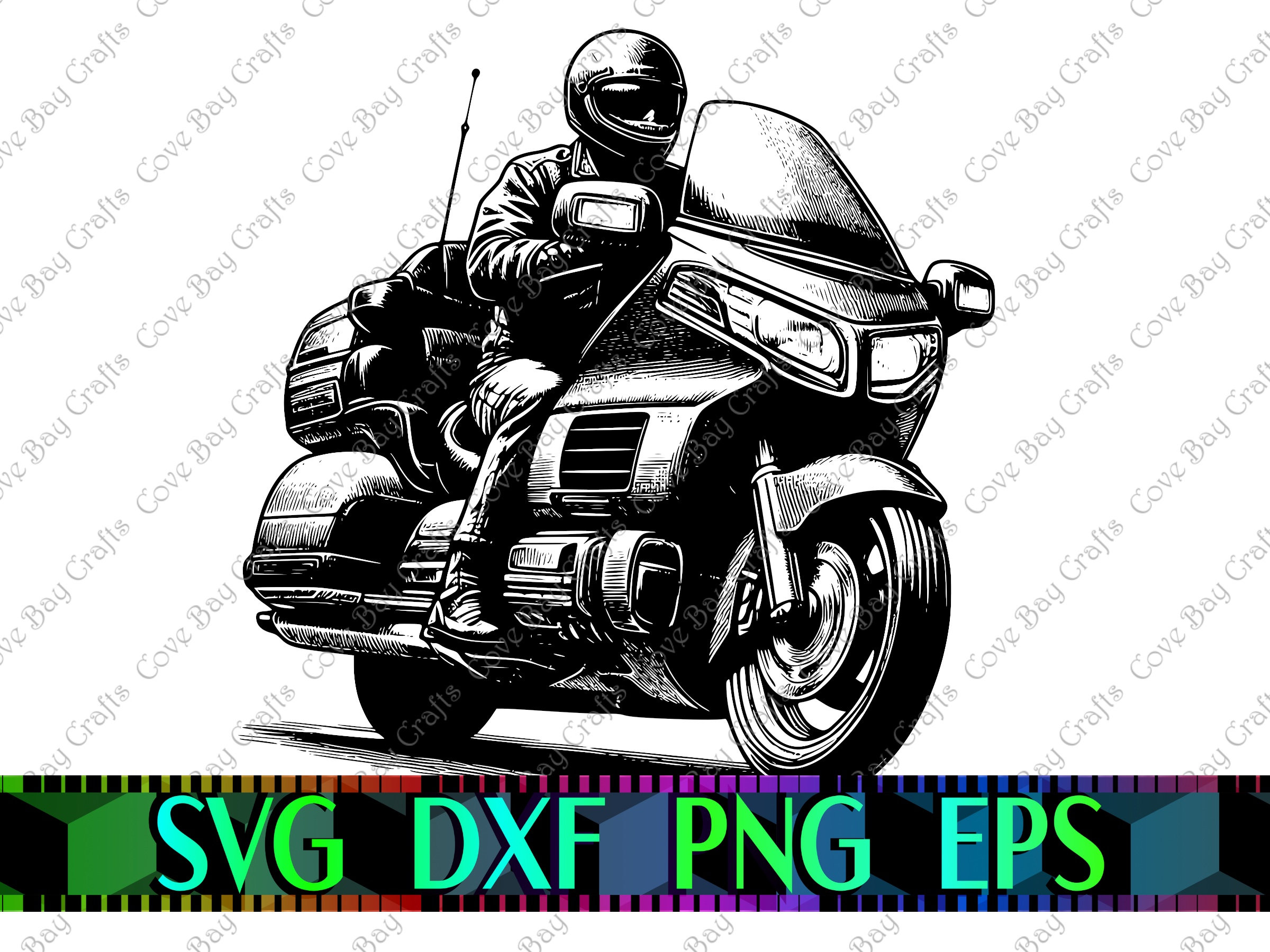 Goldwing SVG DXF EPS Png Download, Printable, Editable Vector, Ready ...