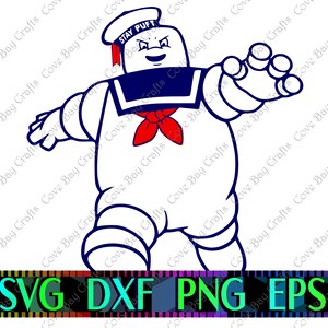 Stay Puft Marshmallow Man SVG DXF EPS Png Download, Printable, Cuttable ...
