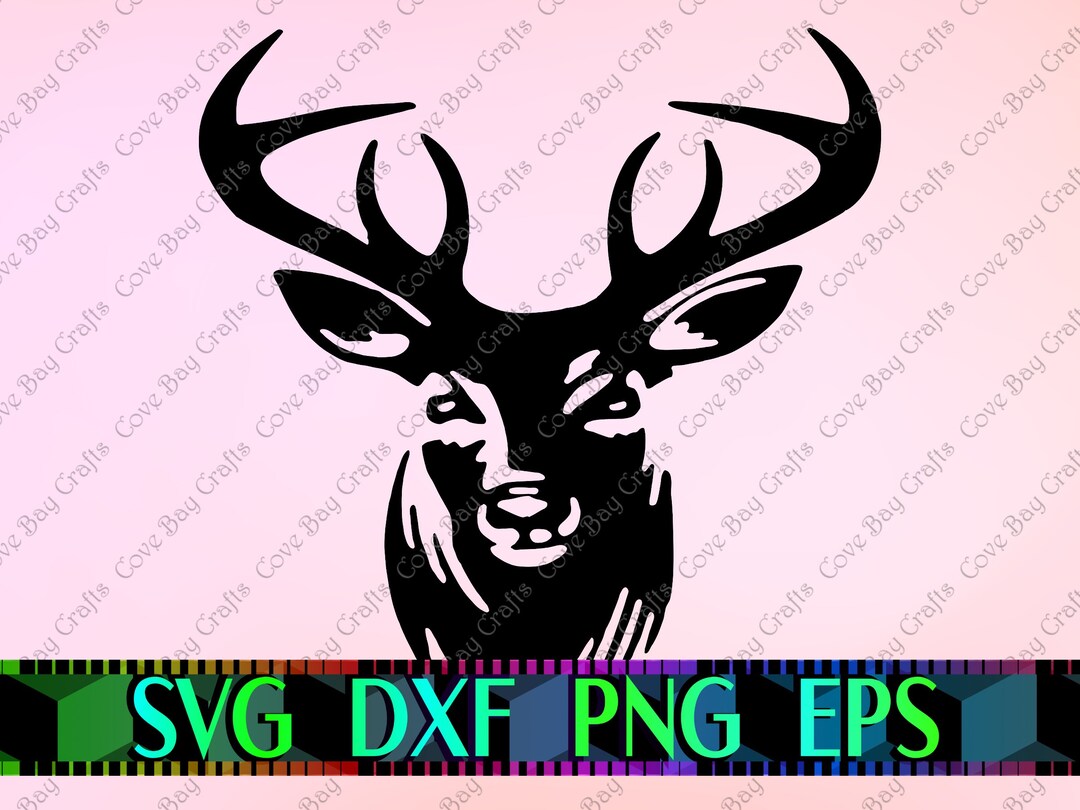 Stag SVG DXF EPS Png Download, Printable, Cuttable, Editable Vector ...