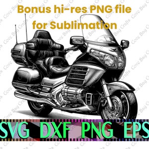 Goldwing SVG DXF EPS Png Download, Printable, Editable Vector, Ready ...