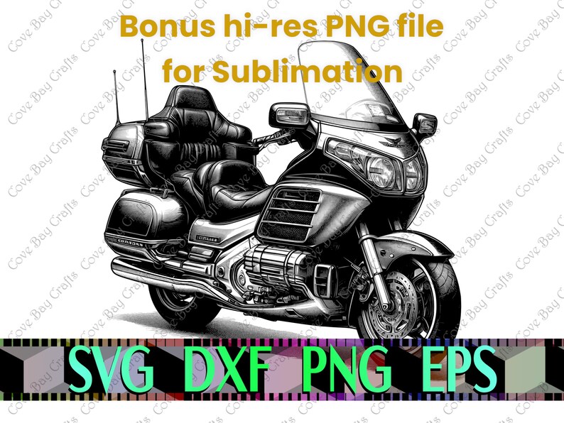 Goldwing SVG DXF EPS Png Download, Printable, Editable Vector, Ready ...