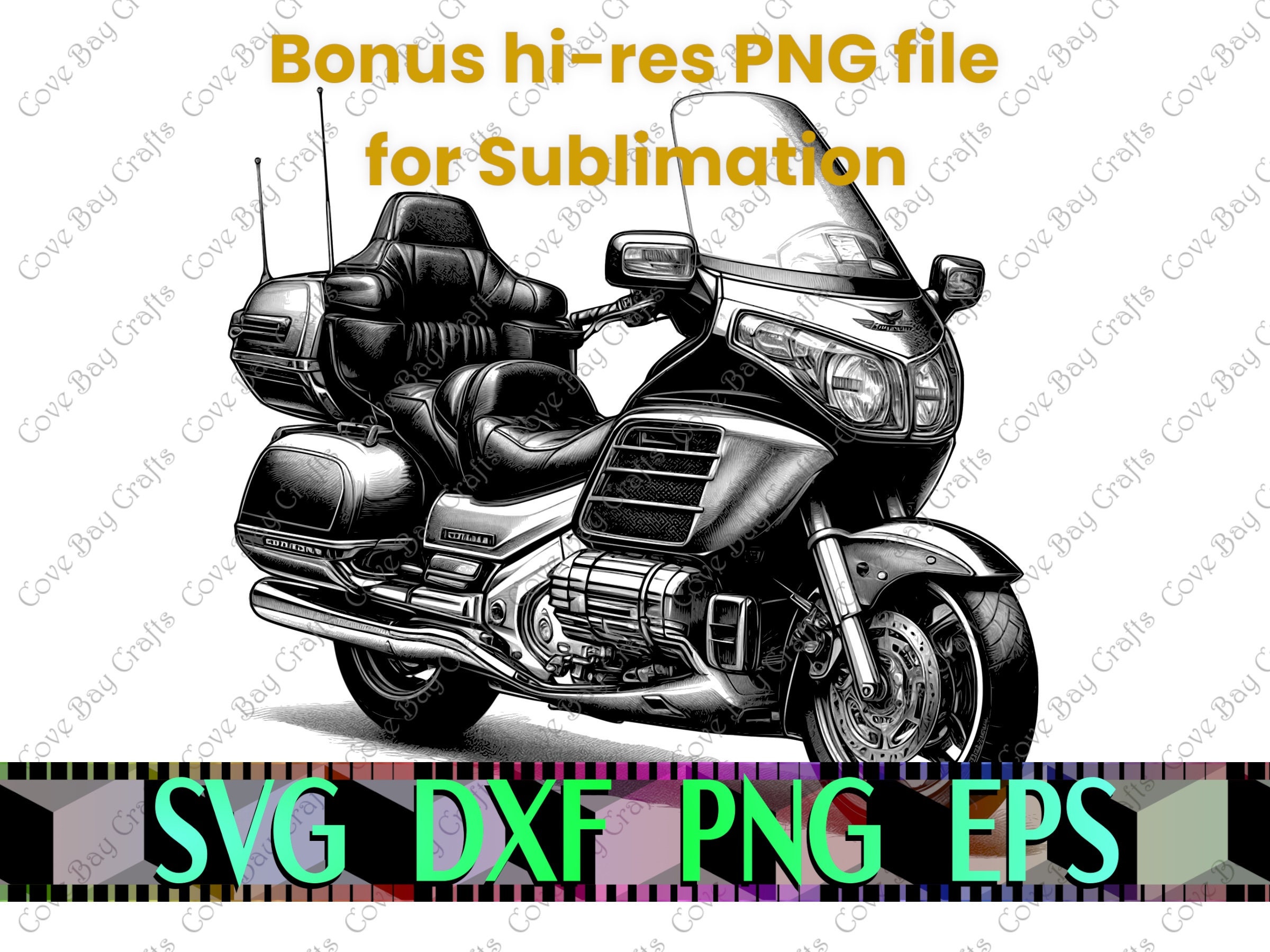 Goldwing SVG DXF EPS Png Download, Printable, Editable Vector, Ready ...