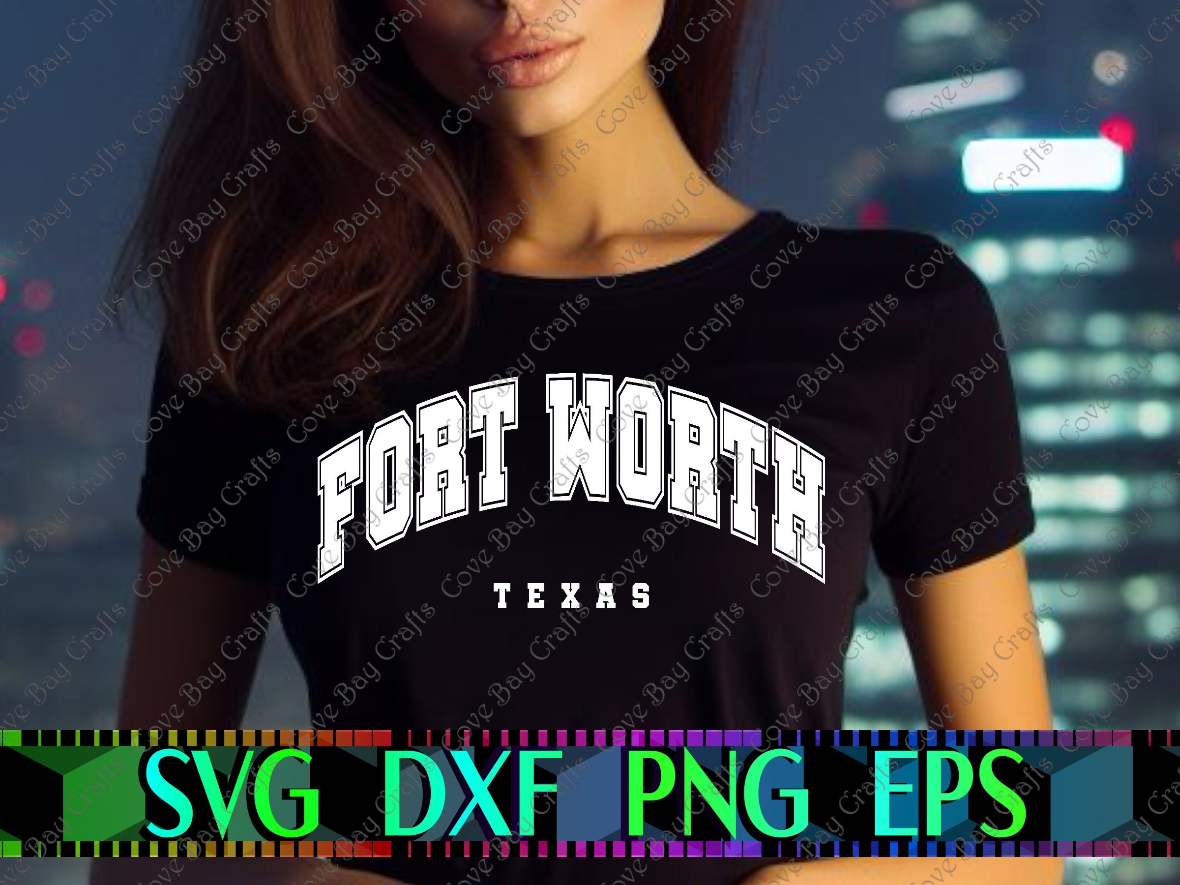 Fort Worth Texas SVG DXF EPS Png Download, Printable, Editable Vector ...